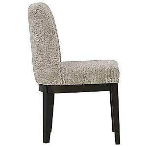 Signature Design by Ashley Burkhaus Dining UPH Side Chair (2/CN), 21"W x 24"D x 36"H, Dark Brown