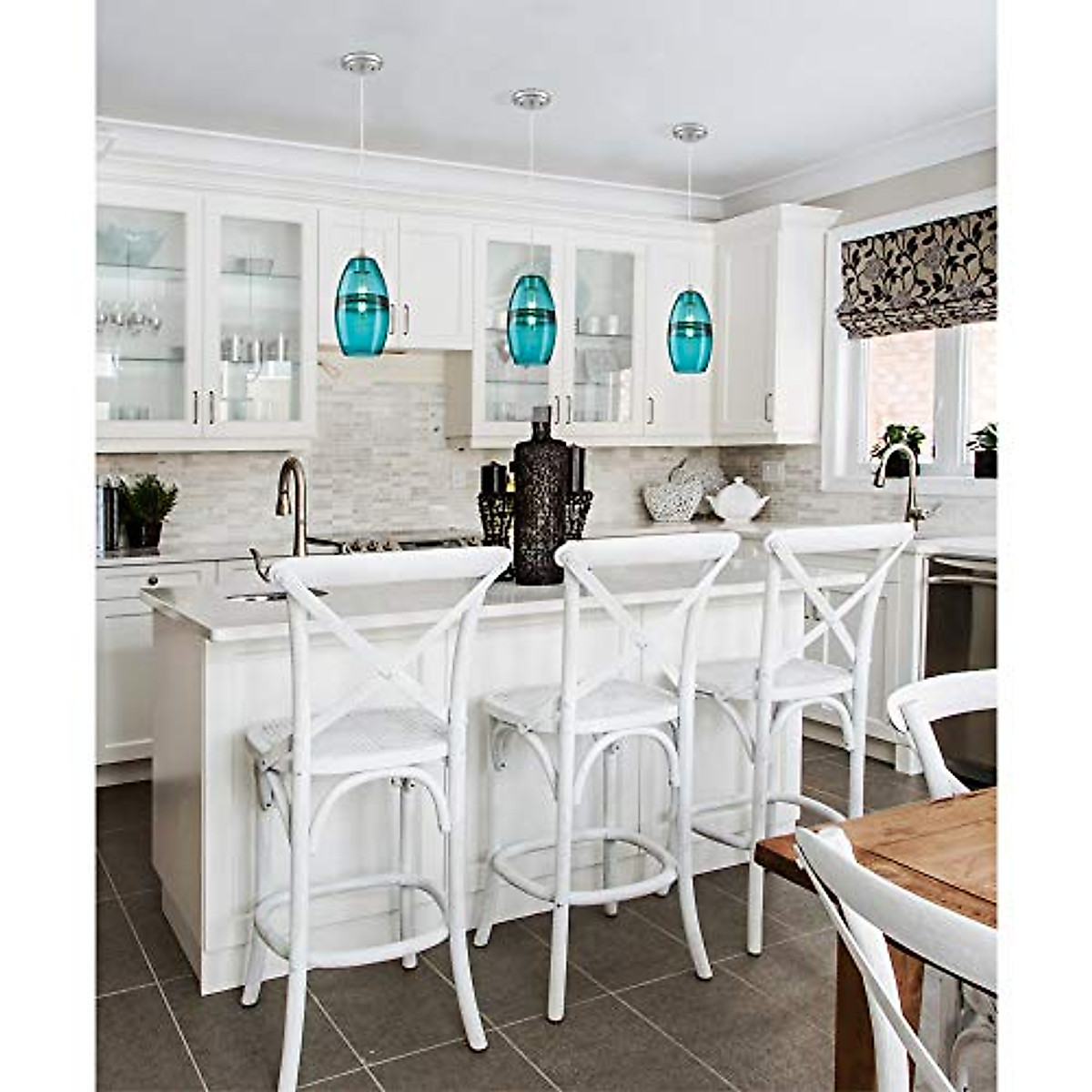 Westinghouse Lighting 6366300 Item Number Soren Mini Pendant, One Size, Turquoise