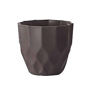 Bonsai Planter Decorative Small Lightweight Frosted Plastic Flower Pot Round Bottom Small Planter for Home Succulent Pot Simple