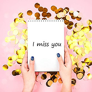 Gold Confetti 1 inch Table Confetti Glitter 5000 pcs for Wedding Party Decoration or Filled Balloons