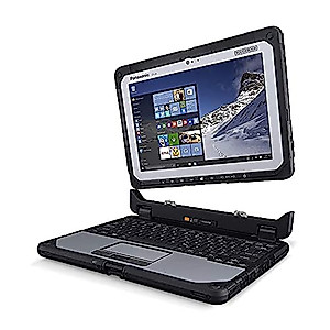 Panasonic Toughbook CF-20, 10.1-inch Multi Touch, m5-6Y57, 16GB, 128GB SSD, Intel HD Graphics 515, Wi-Fi, Bluetooth, HDMI, Dual Pass, 8MP, Backlit Keyboard, Windows 10 Pro, 4G LTE (Renewed)