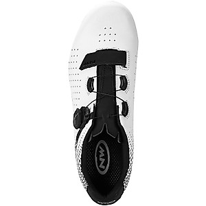 Northwave Unisex Carretera Core Plus 2 Shoes Sport, Blanco Black, 9.5 US Men