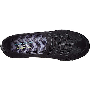 Skechers Sport Women's Breathe Easy Allure Fashion Sneaker,Black,10 M US