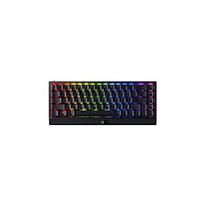 Razer BlackWidow V3 Mini HyperSpeed Wireless Mechanical Gaming Keyboard: Yellow Mechanical Switches- Linear & Silent (Renewed)