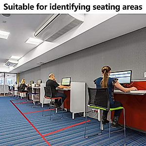 4 Roll 100 Feet Carpet Marker Strips for Classroom Tape for Carpet for Teachers and Social Distance (Red, Green, Yellow, Blue)