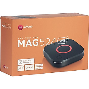 Genuine Mag 524W3 4K by MAXDIGI, Built-in Dual Band 2.4G/5G WiFi, HDMI Cable (Much Faster Than Old Mag 324w2 and 424W3) Black