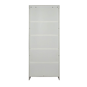 OneSpace Essentials 5-Tier Bookshelf, White