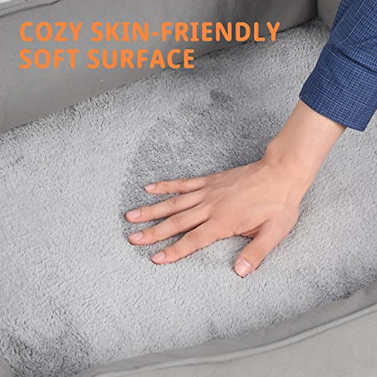 Dog Bed, Orthopedic Bolster Dog beds for Large Dogs, Egg Crate Foam Sofa with Removable Washable Bed Cover, Nonskid Bottom Couch, Pet Beds for Large&Extra Large Dogs