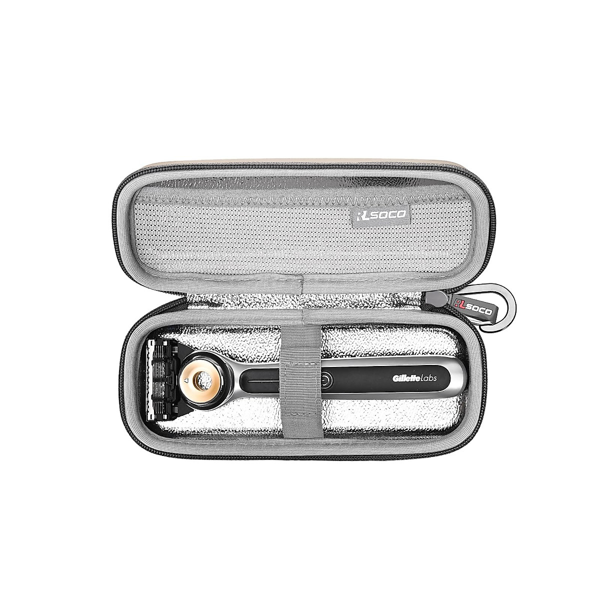 RLSOCO Hard Case Compatible With Gillette Labs Heated Razor/mach 5 razor & Leaf Razor (Small Size for Razor Body)