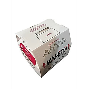 Live Bird Shipping Box with Divider Economy Size 12" x 12" x 10" Tall - for Poultry, Quails, Pigeons & Canaries 1 Box (1 ct)