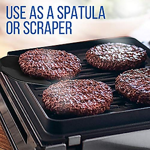 [2 Pack] Impresa Spatula / Scraper for George Foreman Indoor Grills - George Foreman Grill Spatula / Scraper - Cleaner Tool with Ergonomic Handle – Heat Resistant Tool for Panini Grill Press