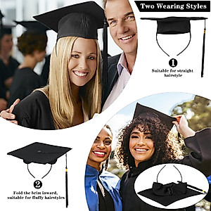 WBCBEC Graduation Cap Headband, Secure Fit for Your Graduation Cap, Quality Material, Easy to Use, Firm Anti-Fall Hairband for Graduates, Students, Hat Accessories, Unisex-Adults, 1 Count