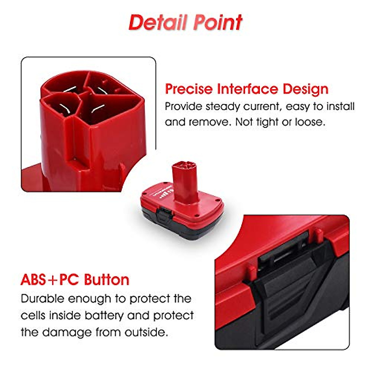 19.2V Lithium Replacement Battery Compatible with Craftsman 19.2 Volt XCP C3 130279005 1323903 11375 130211004 315.115410 315.11485 315.113753 Cordless Power Tools