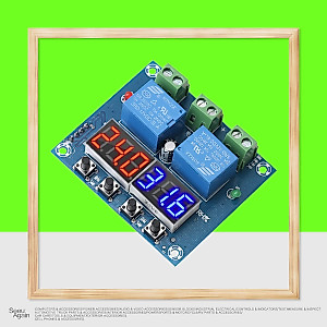 SEEU. AGAIN DC 12V XH-M452 Thermostat Dual Output Temperature Humidity Thermometer Hygrometer Control Module LED Digital Display