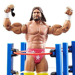 WWE Wrestlemania Moments Macho Man Randy Savage 6 inch Action Figure Ring Cart with Rolling WheelsCollectible Gift for WWE Fans Ages 6 Years Old and Up