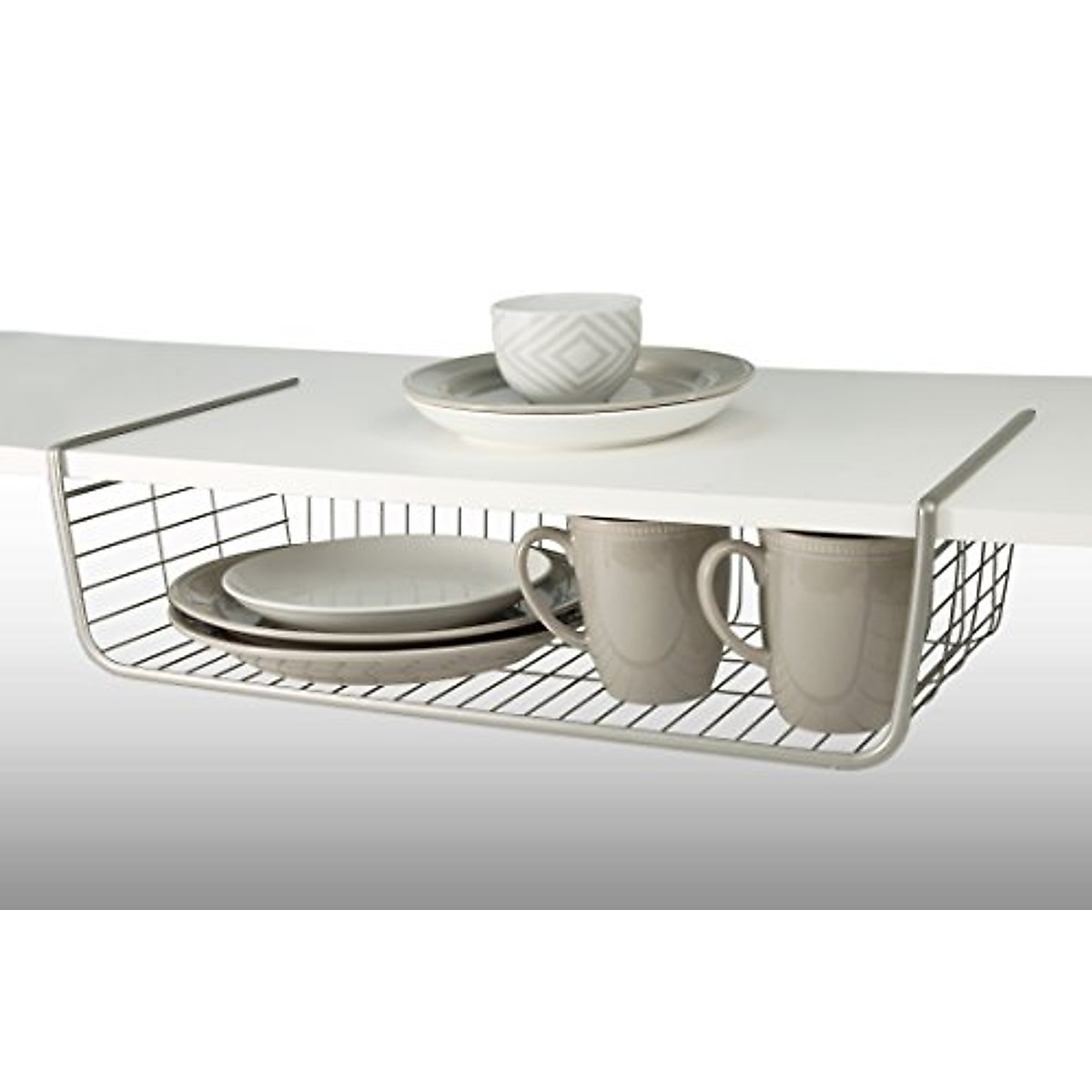 Spectrum Diversified Ashley Large Cabinet Shelf Basket, In-Cabinet Storage Shelf, Kitchen Cabinet & Pantry Organization & Storage, Bathroom Cabinet Basket