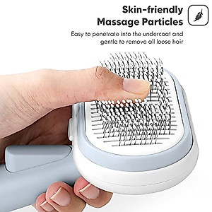 Upgrade Cat Brush for Shedding, Cat Brush for Long or Short Haired Cats,Cat Brushes for Indoor Cats, Cat Grooming Brush Cat Comb for Kitten Rabbit Massage Removes Loose Fur