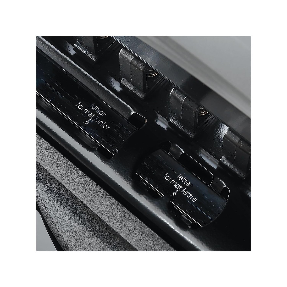 Staples Arc Desktop Paper Punch, 8-Sheet Capacity, Black & Gray