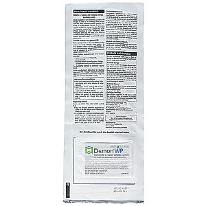 Syngenta - H-AP-2319890 - Demon WP Insecicide, 1 Envelope (9.5g) containing 4 (0.33 ounces) packets Clear white