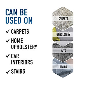 Hoover Oxy Spot and Stain Remover, 22oz Pretreat Spray Formula for Carpet and Upholstery, AH30902, White, Packaging May Vary