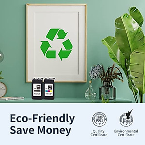 245XL 246XL Black and Color Combo Pack Ink Cartridges Replacement for Canon Ink 245 246 PG-245XL CL-246XL Works with Canon Pixma MG2522 TR4520 MX490 TS3322 MX492 TS3122 MG2500 TR4500 TR4522 Printers