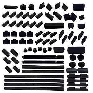 LAMPVPATH 80 PCS Computer Laptop and Motherboard Anti-dust Plugs, 25 Types of Port Anti-dust Covers Stoppers for Computer Laptop and Motherboard - DO NOT Fit MacBook