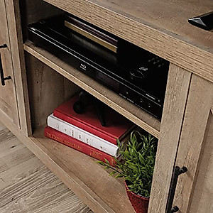 Sauder Bridge Acre Credenza, for TV's up to 65", Lintel Oak Finish