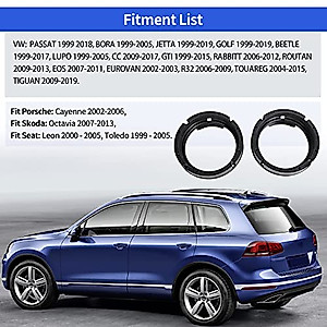 RED WOLF Car Door Speaker Adapter Bracket 6.5 Inch Fit VW Volkswagen Passat Golf/Jetta/Beetle1999-2019, Porsche 2000-2006, Skoda 2005-2013 Install Aftermarket Speaker Adapter Spacer Ring