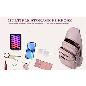 EVANCARY Small Sling Backpack/Bag for Women, Chest Bag Daypack Crossbody Backpack for Travel Sports Running Hiking