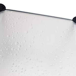 FUNLAX Cube Storage Organizer, Plastic Storage Cube with Divider Design, Interlocking Closet Organizer and Storage Shelves, DIY Square Closet Cabinet Shelves Bookshelf for Bedroom Home Office White