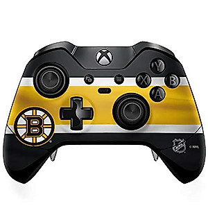 Skinit Decal Gaming Skin compatible with Xbox One Elite Controller - Officially Licensed NHL Boston Bruins Jersey Design