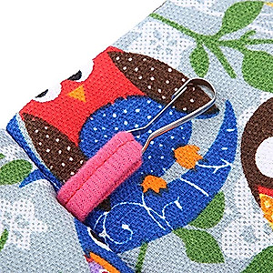 ViaGasaFamido Winter Warm Bird Nest, Hanging Bird Hammock Plush House Snuggle Tent for Parrots Parakeet Cockatiels Budgie Lovebird Finch(Owl Moon)