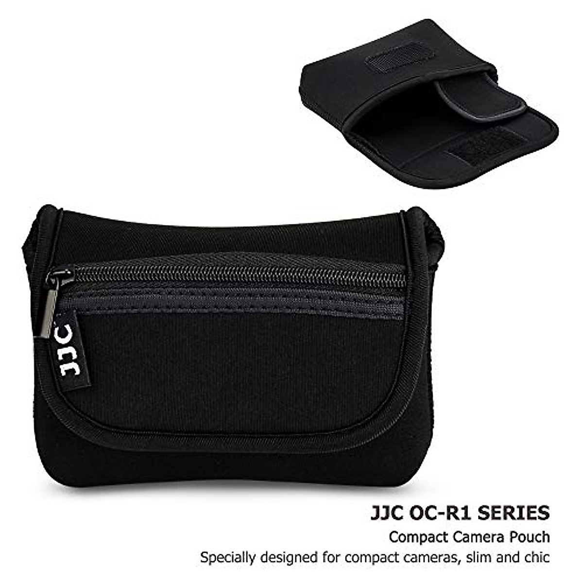 JJC Compact Camera Case Travel Pouch Sleeve for Canon G7X G9X G5X SX740 SX730 SX620 Sony ZV-1 ZV1 ZV-1F ZV1F RX100 VII VI VA IV Olympus TG-6 TG-5 TG-4 Fuji XP140 XP130 XP90 XP80 Ricoh GR III II & More