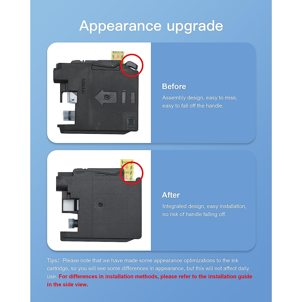 GPC Image Compatible Ink Cartridge Replacement for Brother LC203 LC203XL LC201 XL to use with MFC-J480DW MFC-J880DW MFC-J4420DW MFC-J680DW Printer Tray(4 Black, 2 Cyan, 2 Magenta, 2 Yellow, 10 Pack)