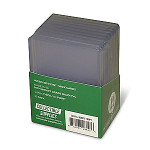 10 Pack Trading Card 3" x 4" Thick 180 Point 4.6 mm Toploaders Top Loaders