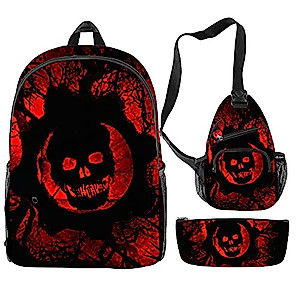 FEIRUIJI Backwoods Backpack Halloween Laptop Backpack School Backpack Travel Shoulder Backpack Book Backpack for men women
