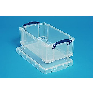 Really Useful Plastic Storage Box 9 Litre Clear
