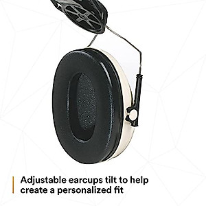 3M Peltor Optime 95 Cap-Mount Earmuffs, Hearing Conservation H6P3E/V, White