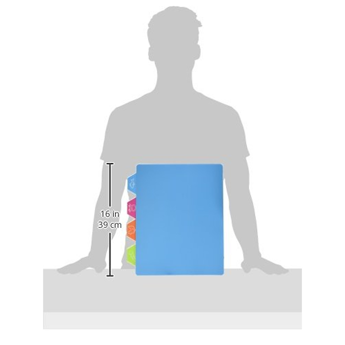 Cuisinart CCM-4PC 4-Piece Set Plastic Cutting Mats, Multicolor