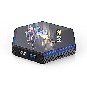 Android 11.0 TV Box 4GB RAM 64GB ROM HK1 Box R2 Smart TV Box RK3566 Quad-Core 8K/1000M LAN/1080P/USB 3.0/H.265/WIFI 2.4G/5G BT 4.1 Android TV Box Media Player