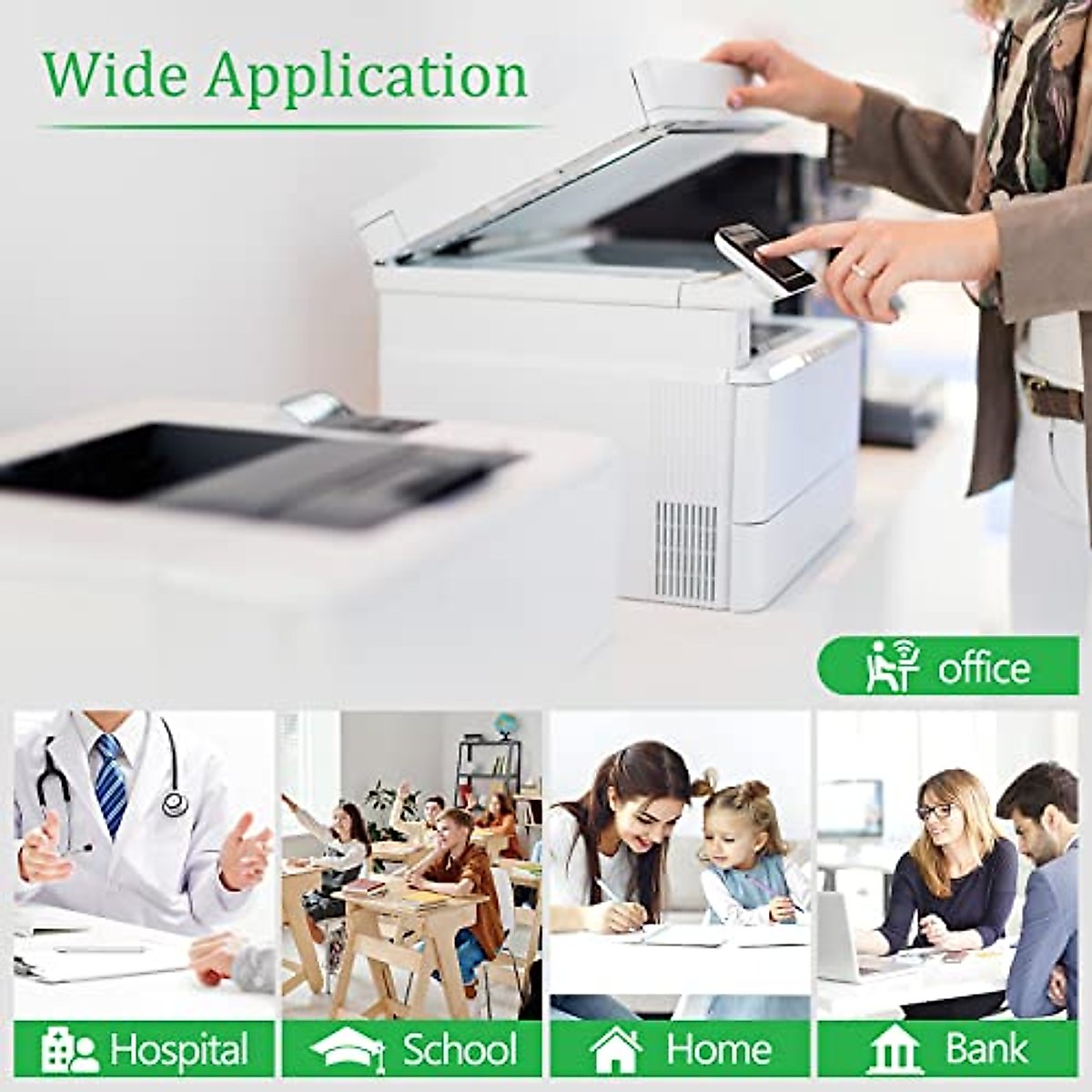 greencycle TN650 TN-650 Toner Cartridge Replacement Compatible for Brother DCP-8050DN DCP-8085DN HL-5340D HL-5350DN HL-5370DW MFC-8370 MFC-8480DN MFC-8880DN Series Printer (Black, 10 Pack)