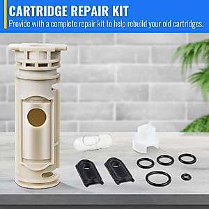 Dreyoo Cartridge Repair Kit Replacement for 96988, Repair Kit Compatible with Moen 1222/1222B Single Handle Cartridge Tub and Shower Faucets, Bathroom Cartridge Repair Kit Parts