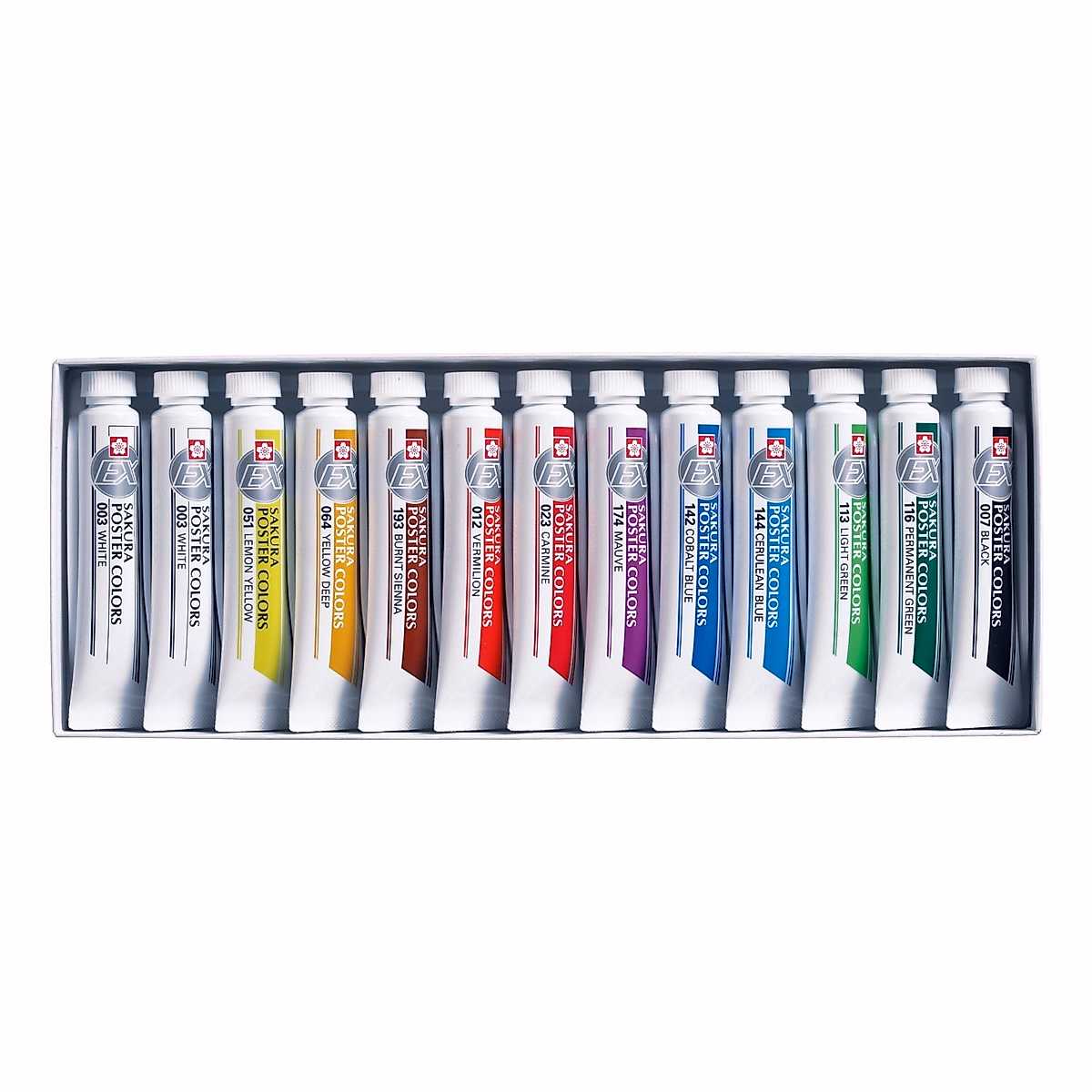 Sakura Color Products 13 12-color Poster Colors a Lamination Tube Is Entered.