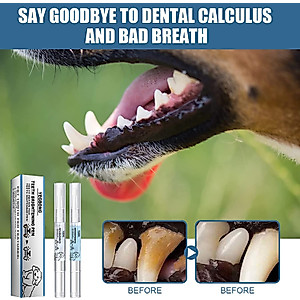 Teeth Brightening Pen for Pet - Pet Teeth Repairing Kit,Pet Dog/Cat Teeth Cleaning Pen for Dental Care,Pet Teeth Whitening Pen Tool，Dog Tartar Dental Stone Cleaning Pen 5ML