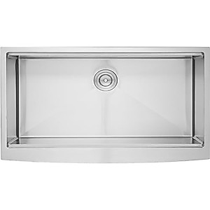 VEVOR 33 inch Farmhouse Kitchen Sink, 304 Stainless Steel Sink, Top Mount Single Bowl Kitchen Sinks with Ledge & Accessories, Household Dishwasher Sinks for Farm, Prep Kitchen, Garage and Bar Sink