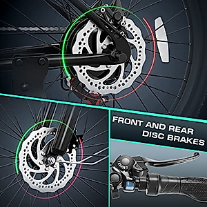 Vivi Electric Bike for Adults, 26" Electric Cruiser Bike 500W Motor with 48V Removable Battery, Step Thru Electric Bicycle with Cruise Control, 7-Speed, City Commuter Ebike for Women Men