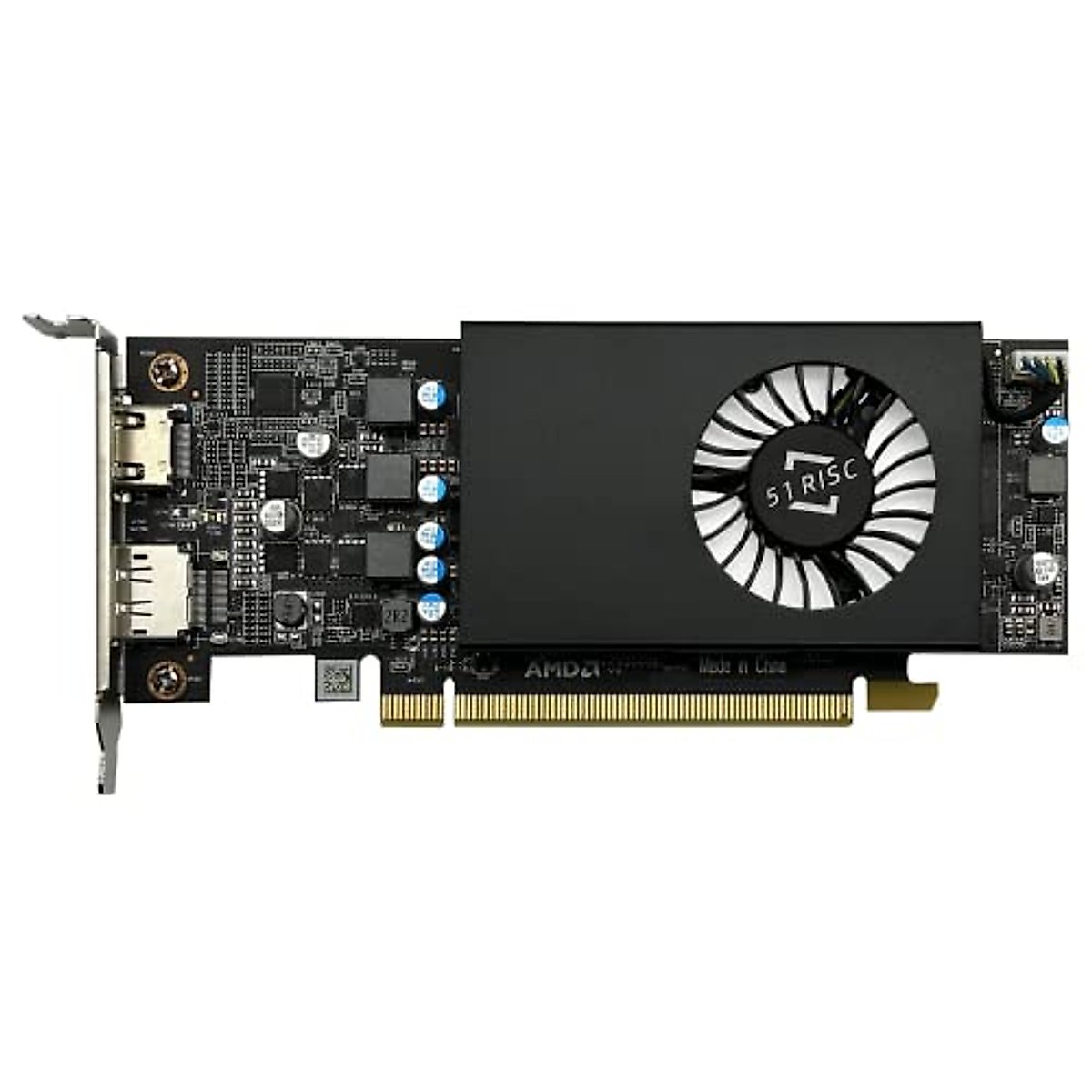 51RISC Radeon RX 550 LP Graphics Card, Low Profile 4GB GDDR5 Small Form Factor Video Card for Gaming 4K Display Desktop/Mini PC SFF Video Card (RX 550 4GB Low Profile)