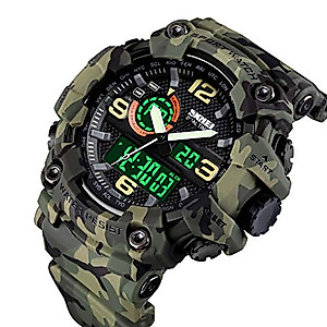 Gosasa Men's Watches Multi Function Military S-Shock Sports Watch LED Digital Waterproof Alarm Watches