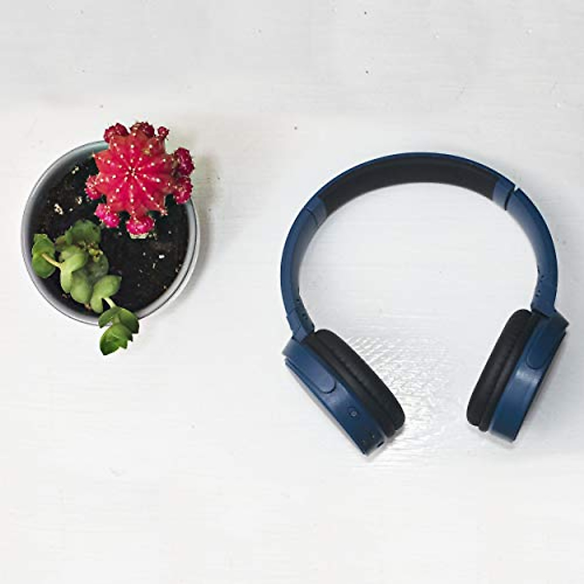 Magnavox MBH542-BL Bluetooth Wireless Foldable Stereo Headphones in Blue