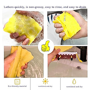 Cute Sponge Holder for Kitchen Sink, Kitchen Sponge Holder for Sink, Reusable Cleaning Sink Sponge with 4pc Sponge